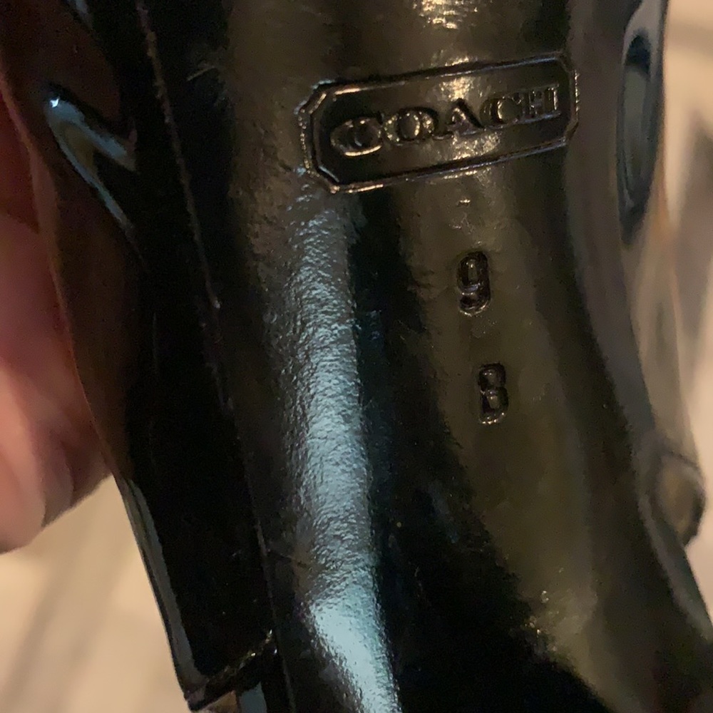 Coach Heals 9b Patent Leather - Gem